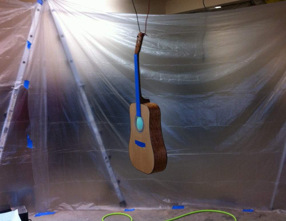 FinishingSpraying | Building an Acoustic Steel String Guitar