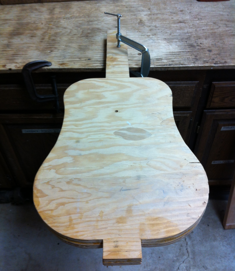 Template and Workboard | Building an Acoustic Steel String Guitar
